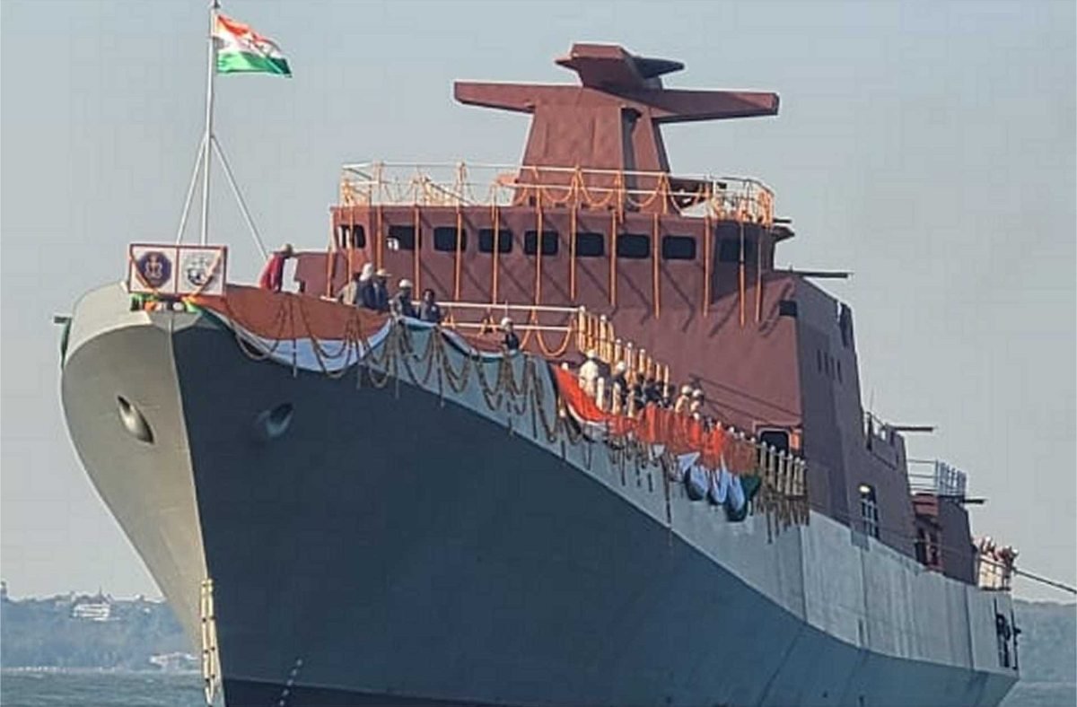 indigenously built frigate Tavasya